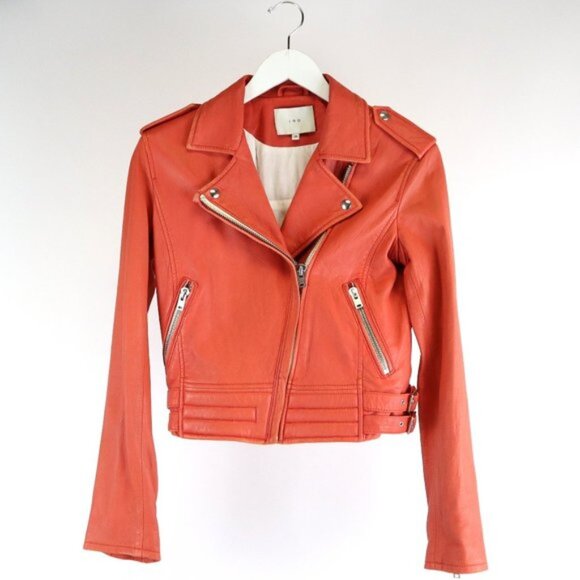 IRO | Jackets & Coats | Iro Zefir Coral Lambskin Moto Jacket | Poshmark